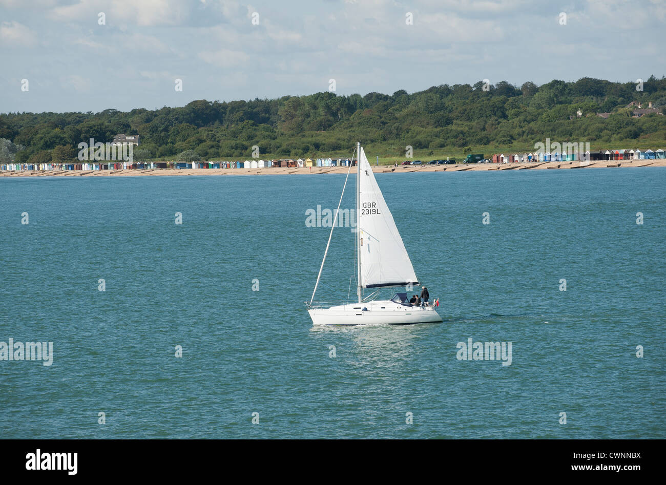 Sailing on The Solent southern England UK Stock Photo - Alamy