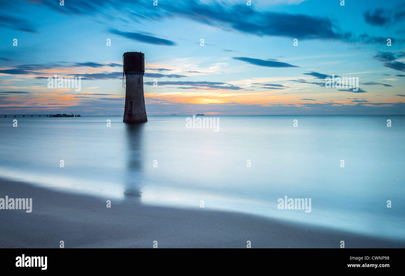 Long Exposure of Spurn Point old lighthouse situated in the Humber ...