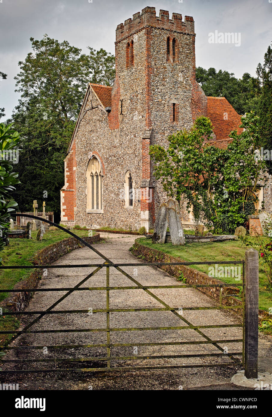 St Mary The virgin Lindsell Church Stock Photo - Alamy