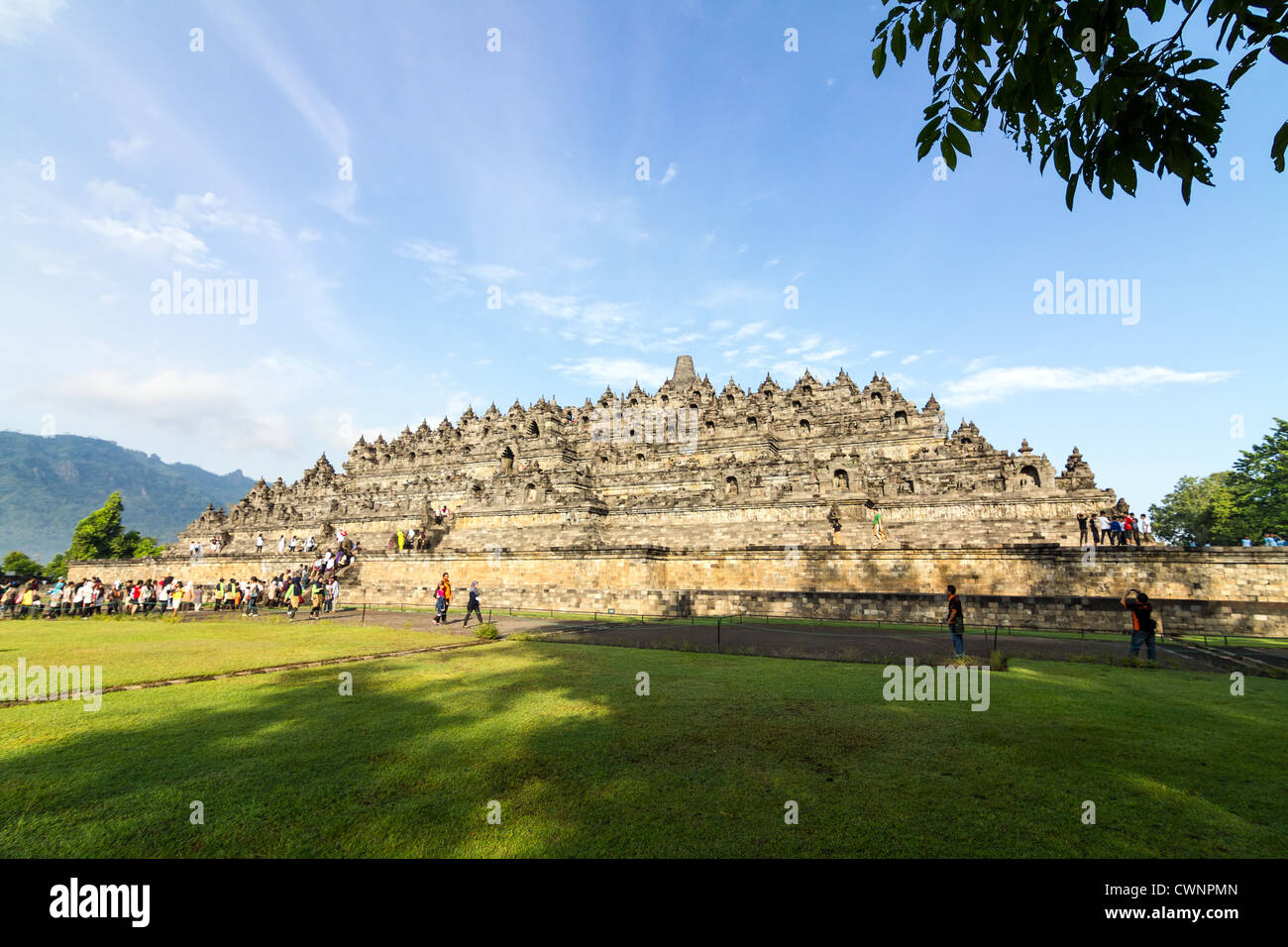 Borobudur temple near Yogyakarta on Java island, Indonesia Stock Photo ...