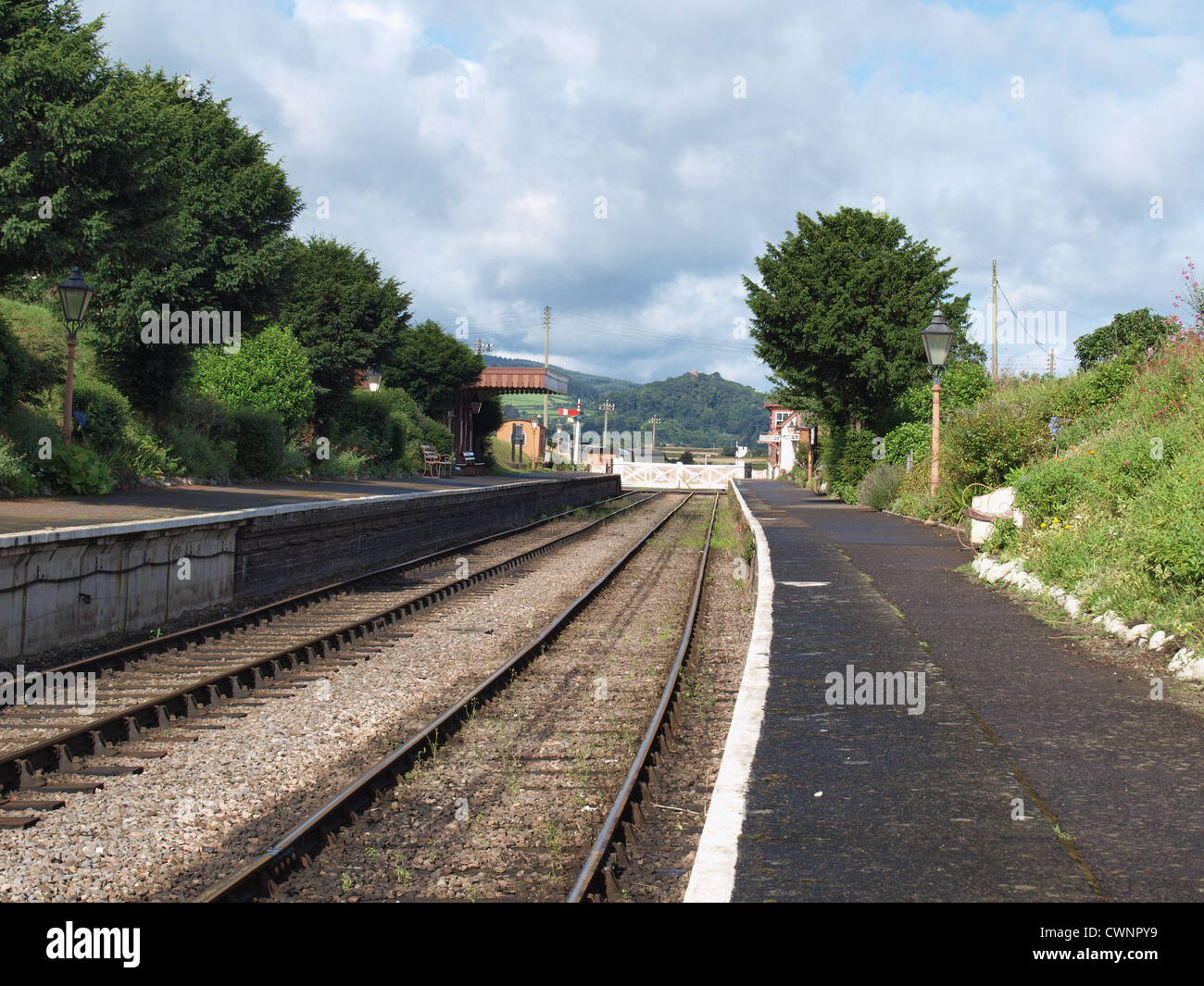 Blue Anchor Station. West Somerset Steam Railway. UK Stock Photo - Alamy
