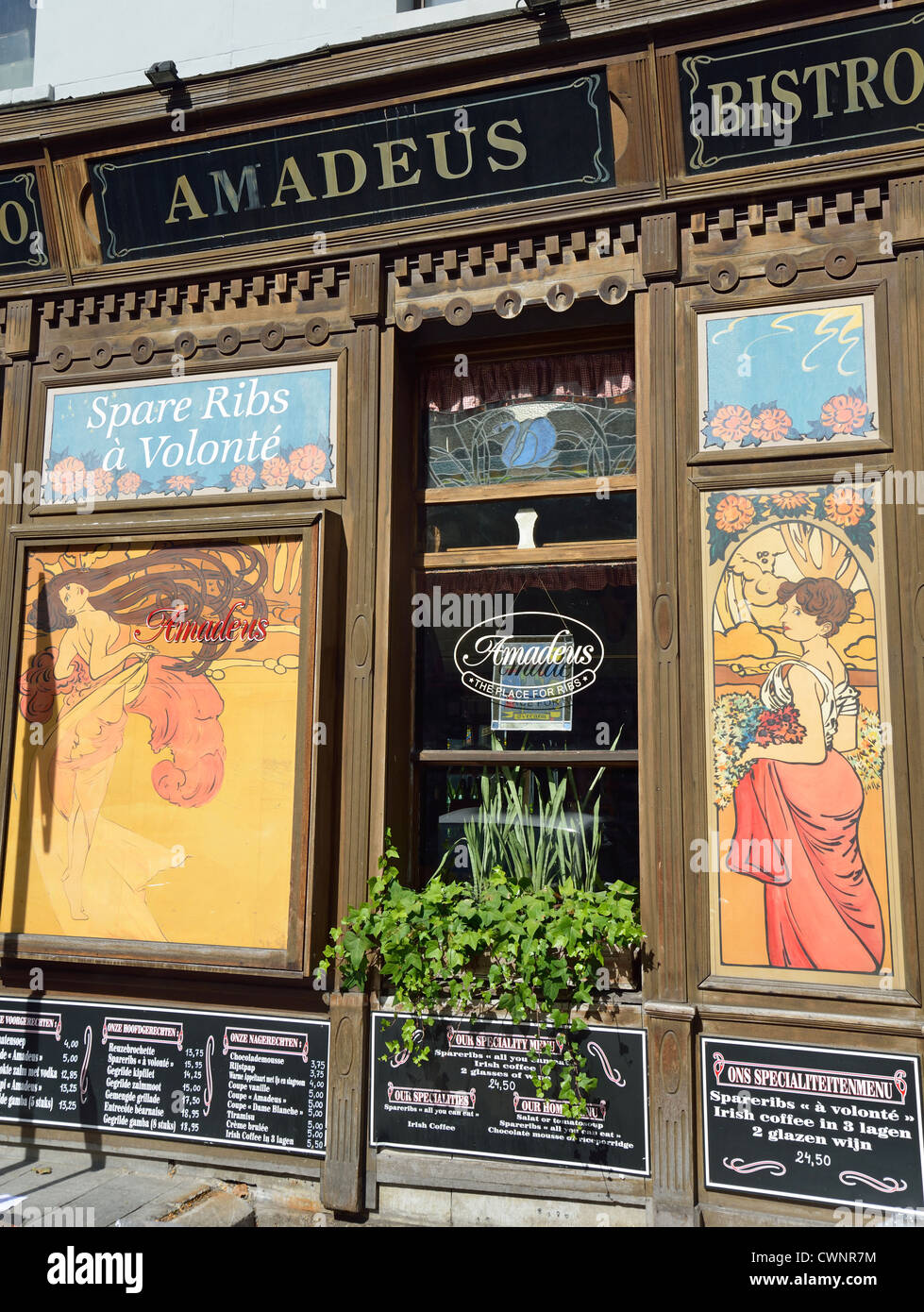 Amadeus Bistro in Old Town, Antwerp, Antwerp Province, The Flemish ...