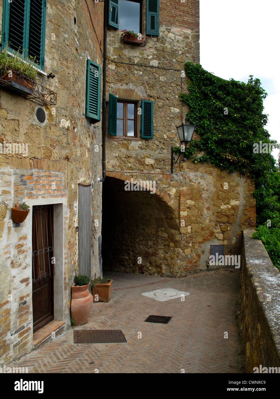 Pienza in the valley Val d'Orcia in Tuscany, Italy. Unesco World ...