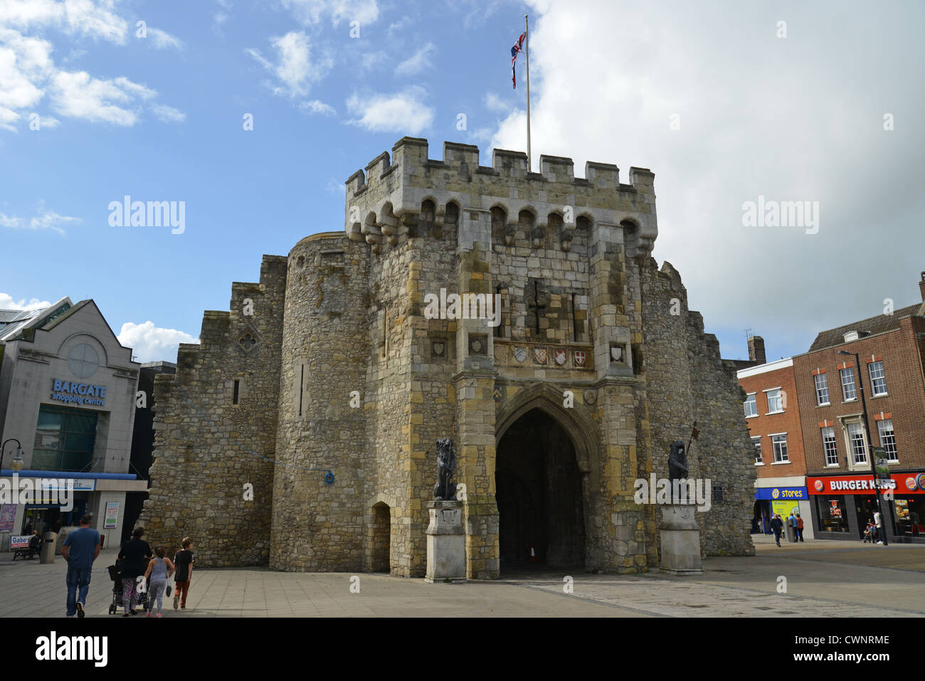 The 12th century Bargate, Old Town, Southampton, Hampshire, England ...