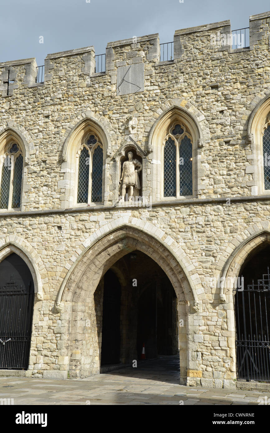 The 12th century Bargate, Old Town, Southampton, Hampshire, England ...