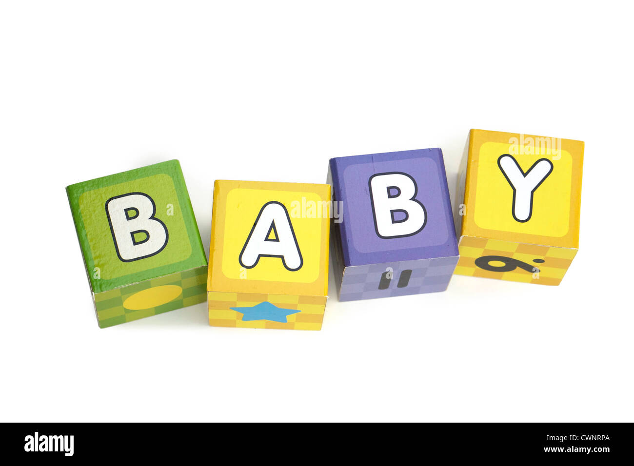 Blocks spell the word hi-res stock photography and images - Alamy