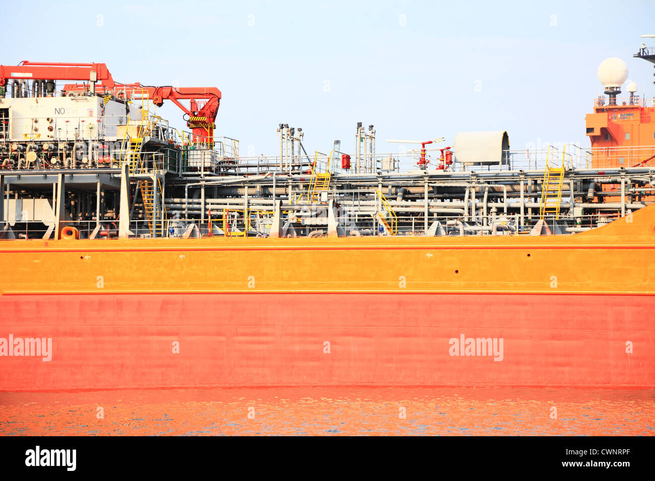 yellow port crane terminal seaport outdoor Stock Photo - Alamy