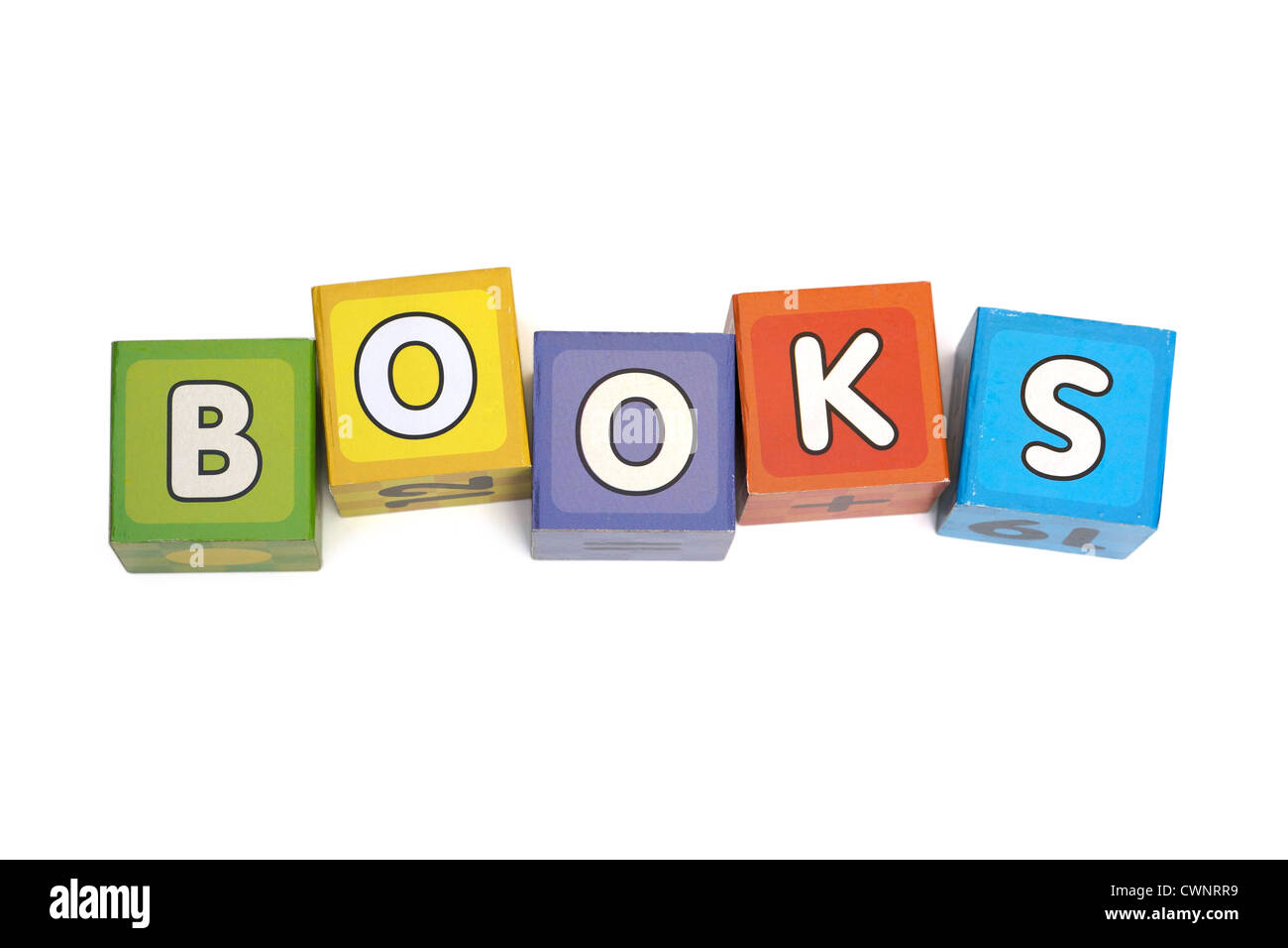 Blocks spell the word hi-res stock photography and images - Alamy