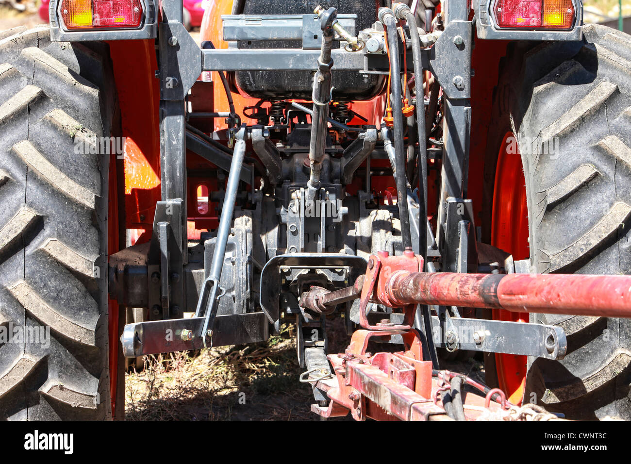 Close-up photo showing the parts of an old cutter, swather, baler Stock ...