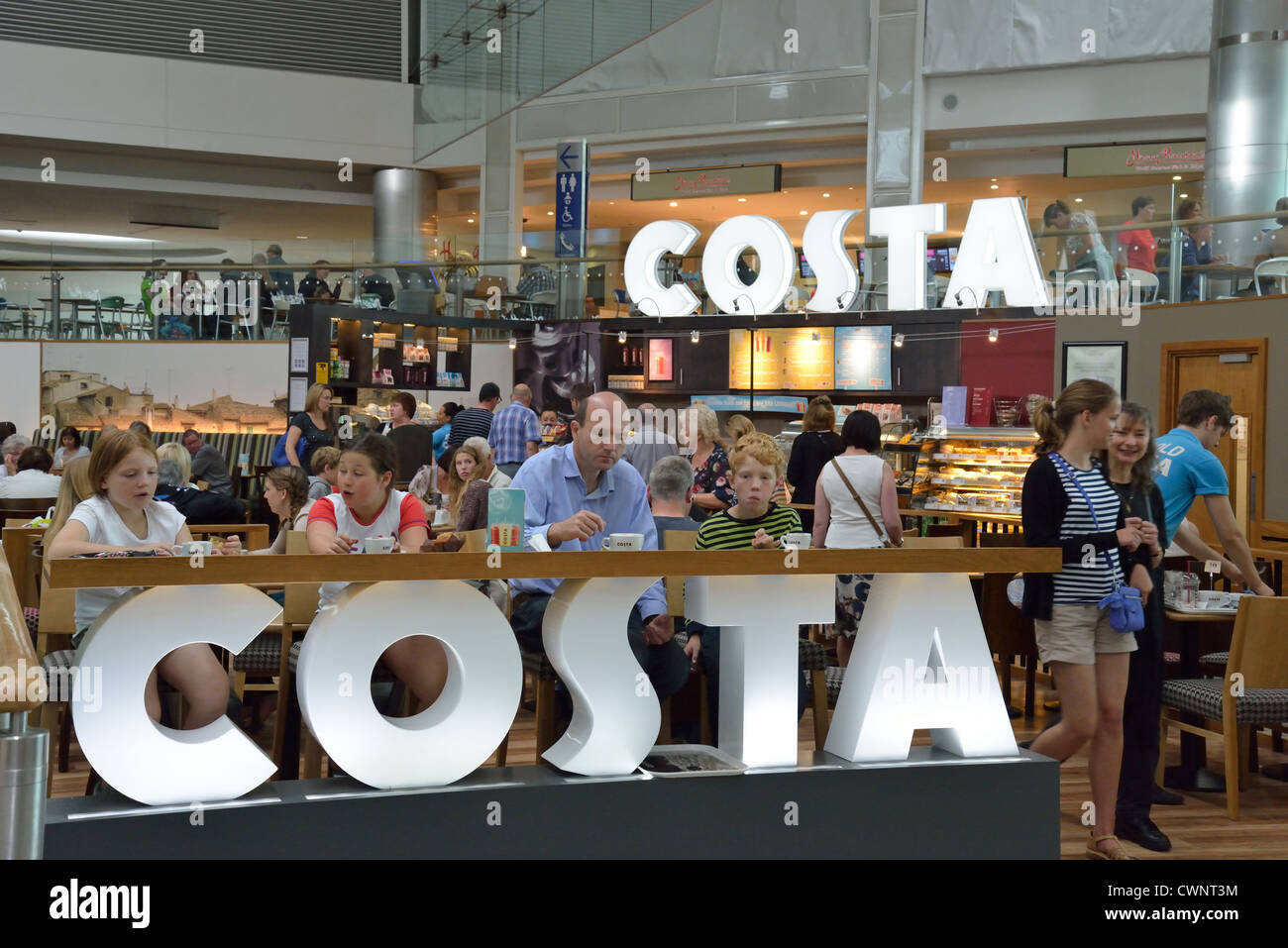 Costa Coffee shop in WestQuay Shopping Centre, Southampton, Hampshire ...