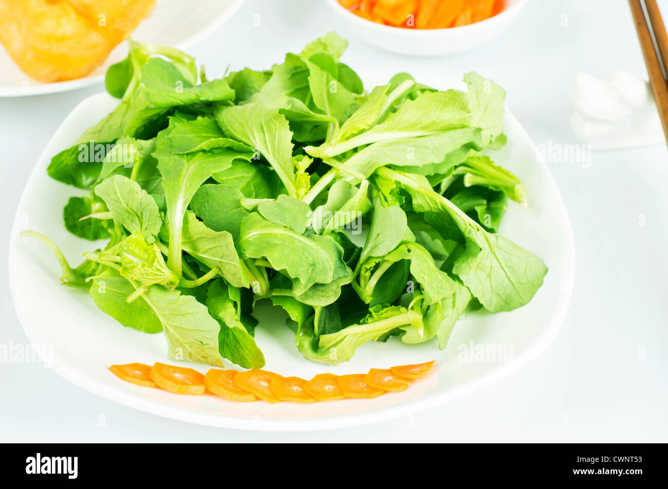 Fresh lettuce feature, Chinese food Stock Photo - Alamy