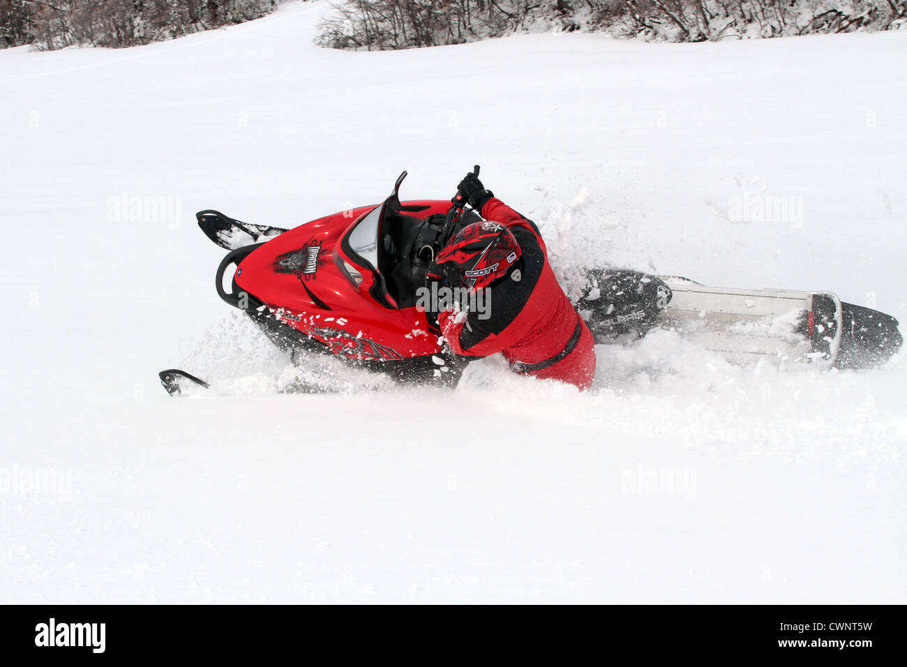Snowmobile motion snowmobiling hi-res stock photography and images - Alamy
