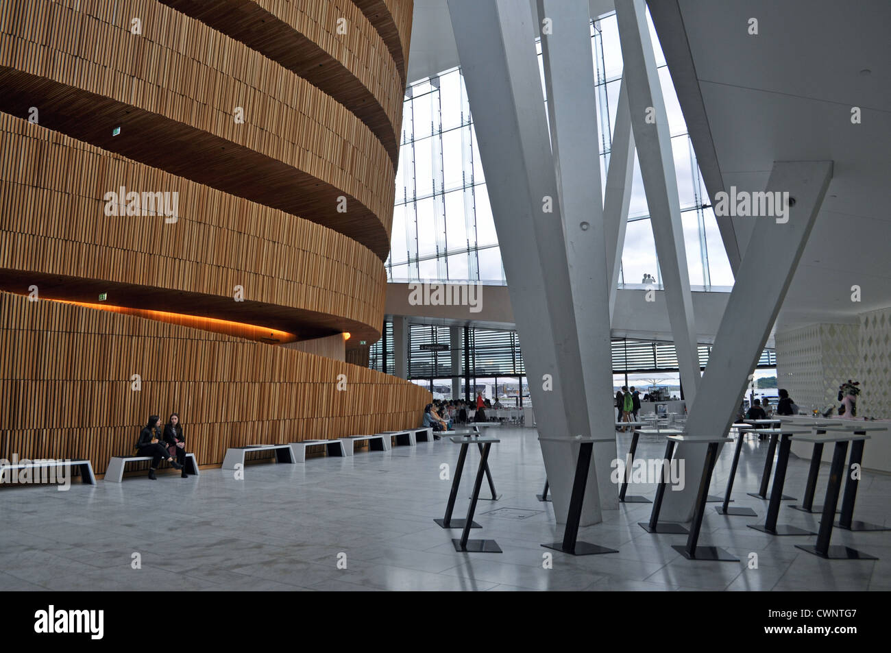 Inside the Oslo Opera House (Operahuset), designed by architecture firm ...
