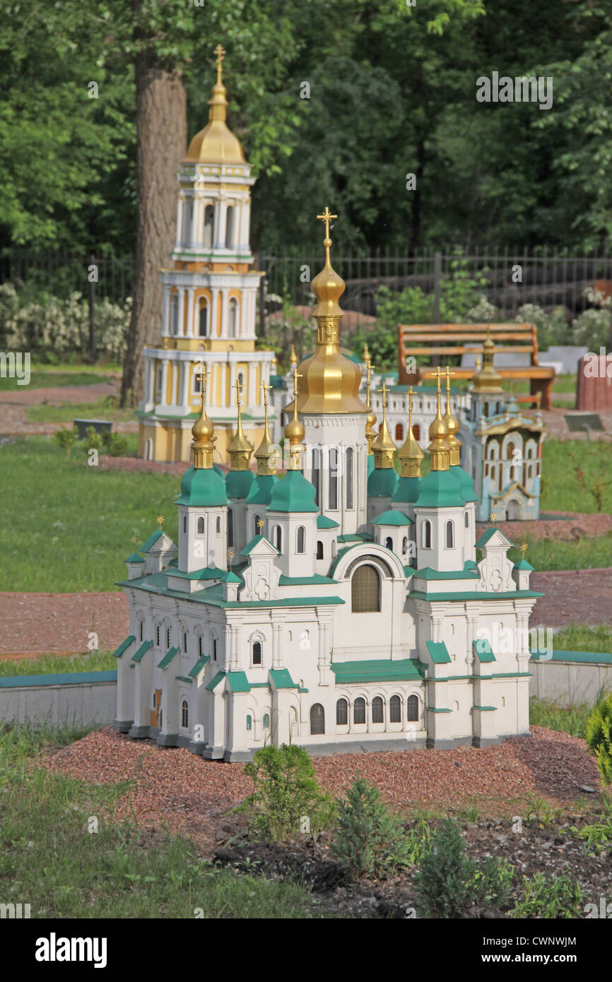 Ukraine. Kiev. Museum of Miniatures. Church Stock Photo - Alamy