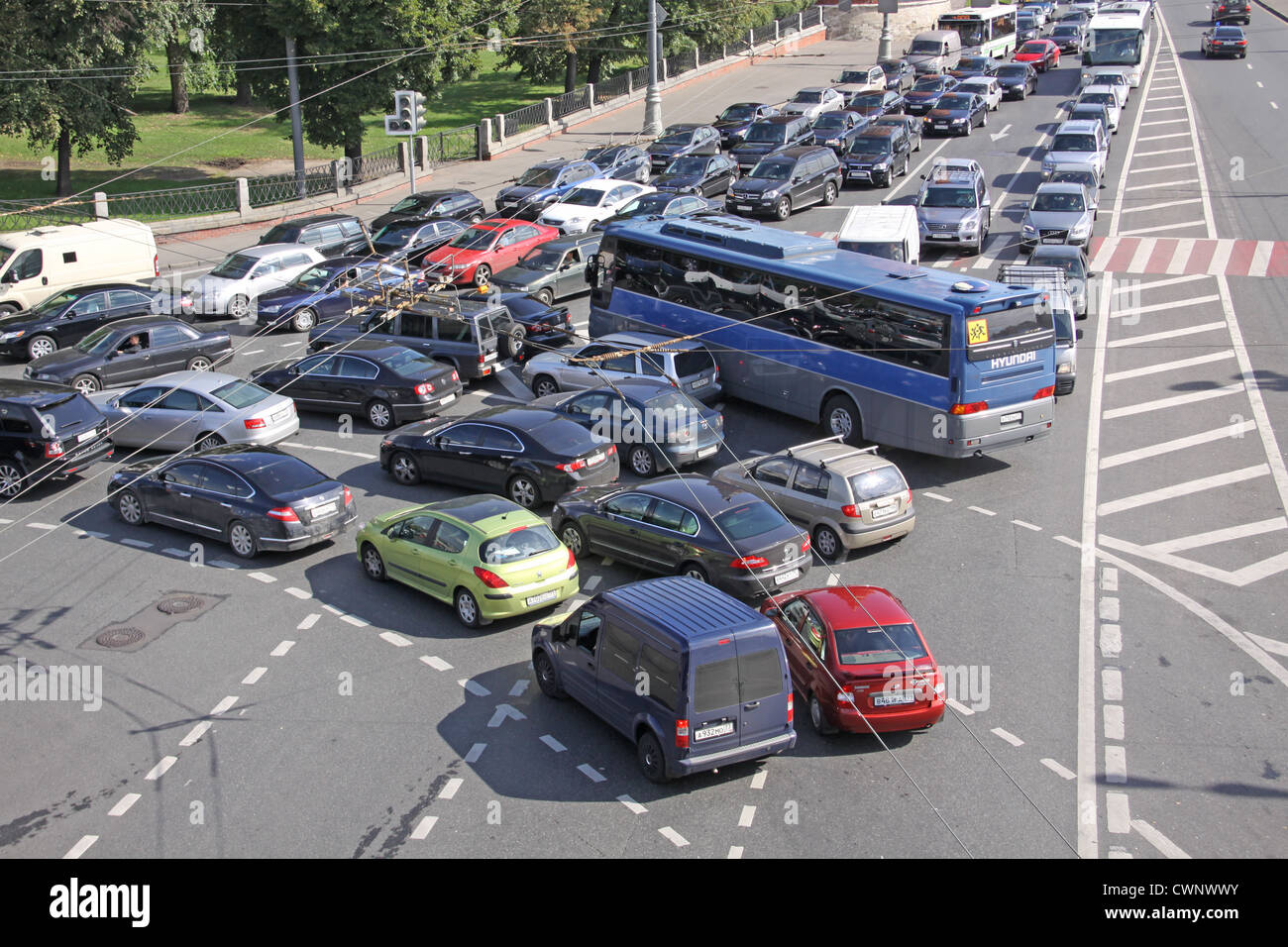 Moscow traffic jam hi-res stock photography and images - Alamy