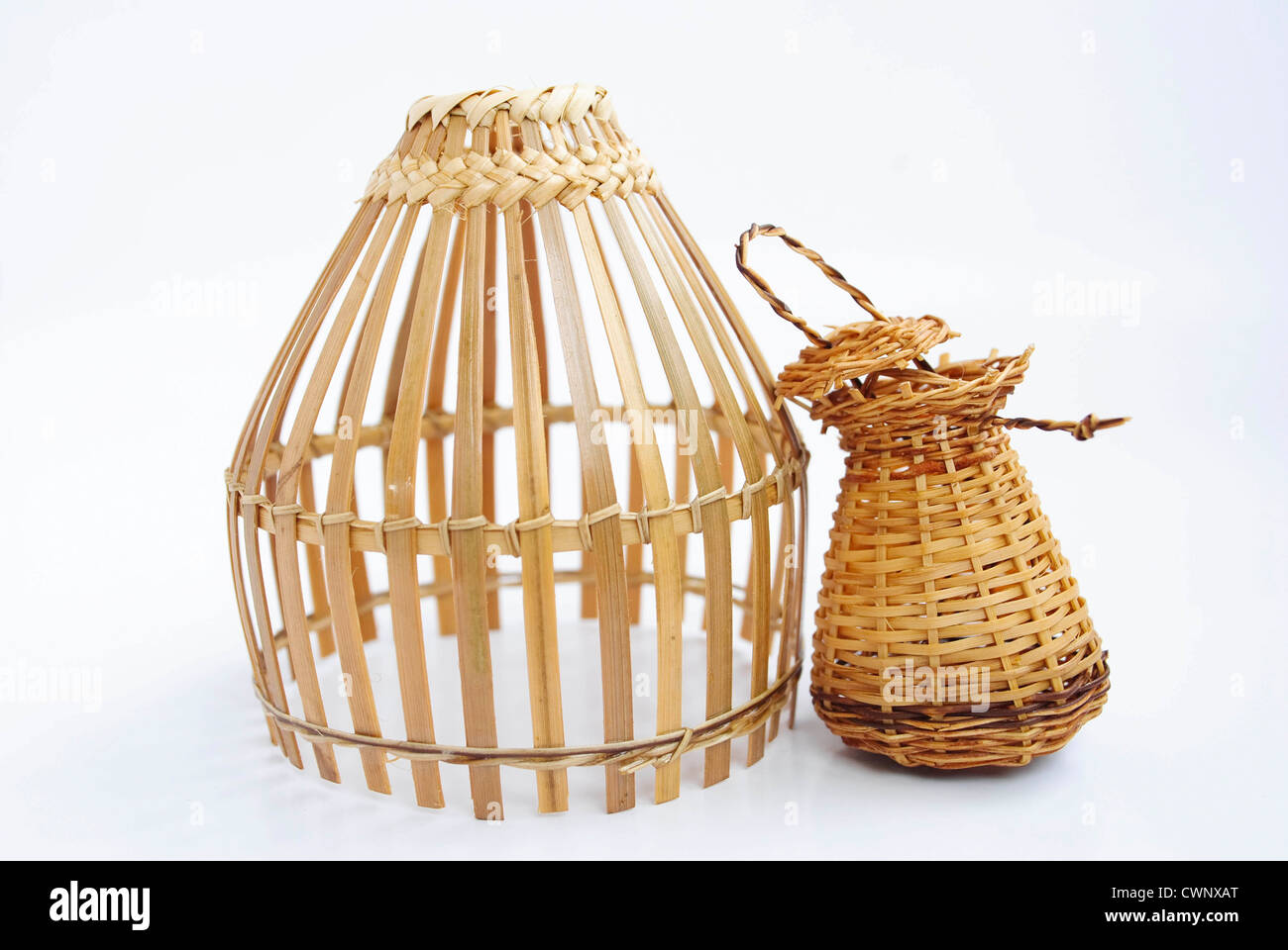 Thailand bamboo fishing trap made from bamboo wood Stock Photo - Alamy