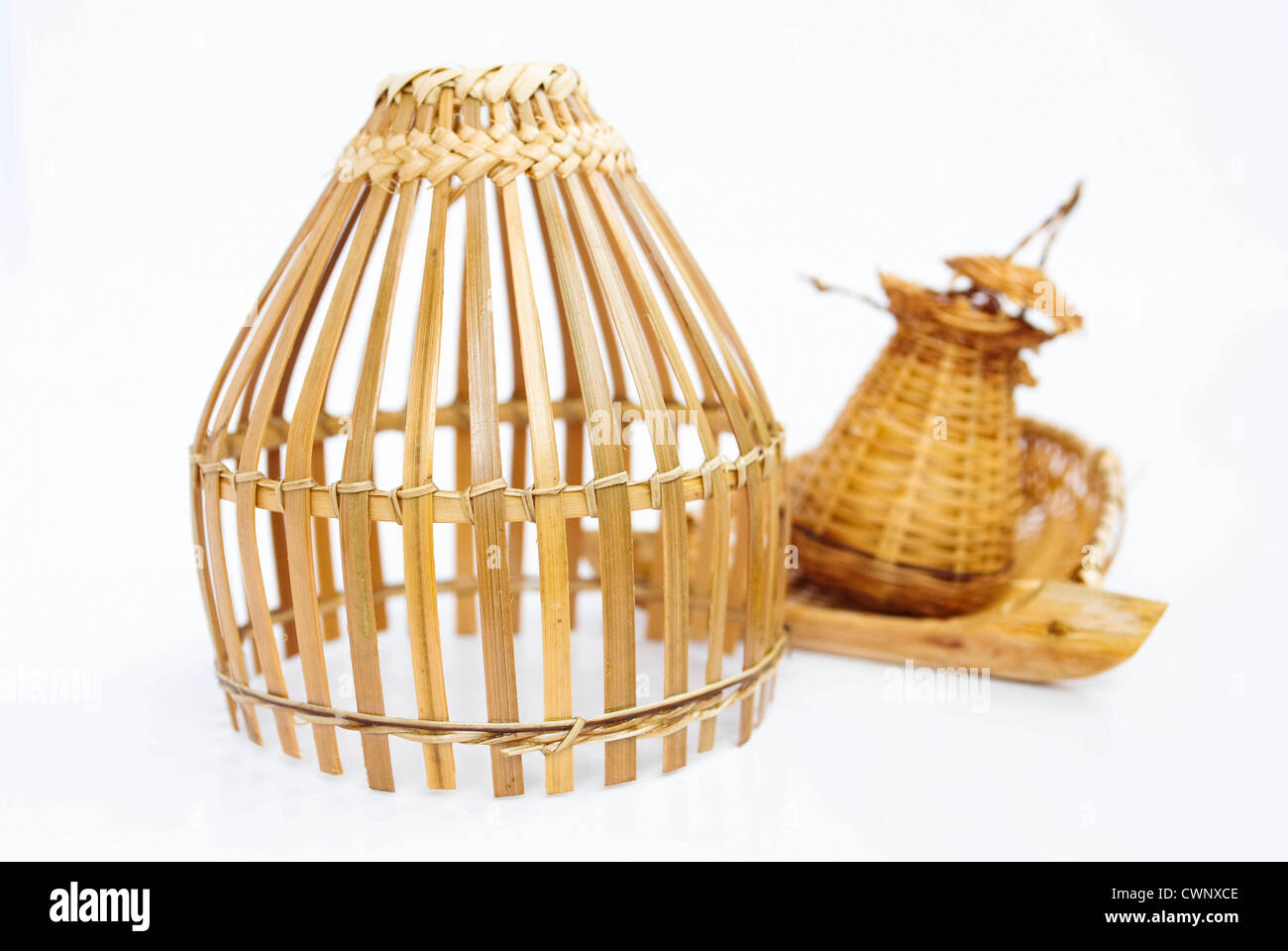 Thailand bamboo fishing trap made from bamboo wood Stock Photo - Alamy