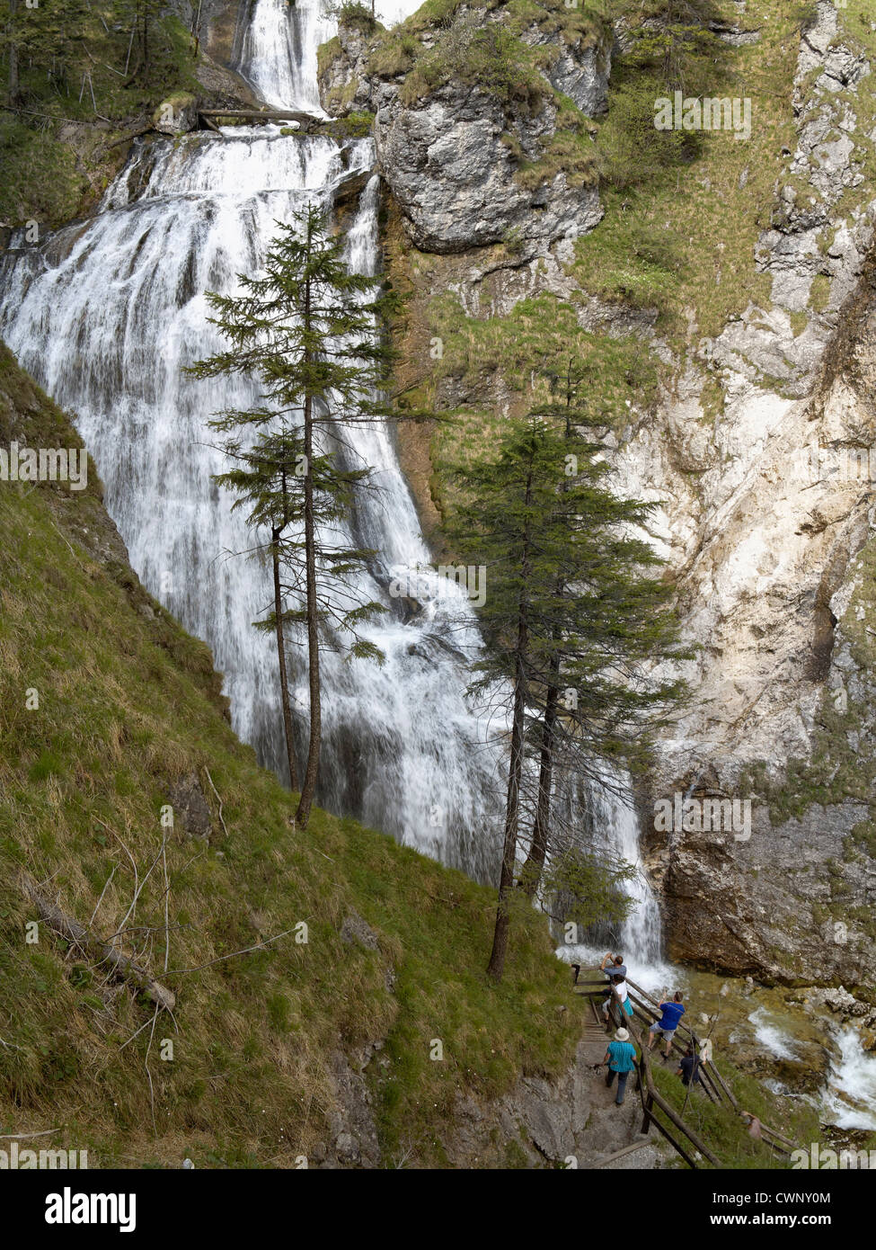 Austria, Styria, People at Wasserlochklamm Gorge Stock Photo - Alamy