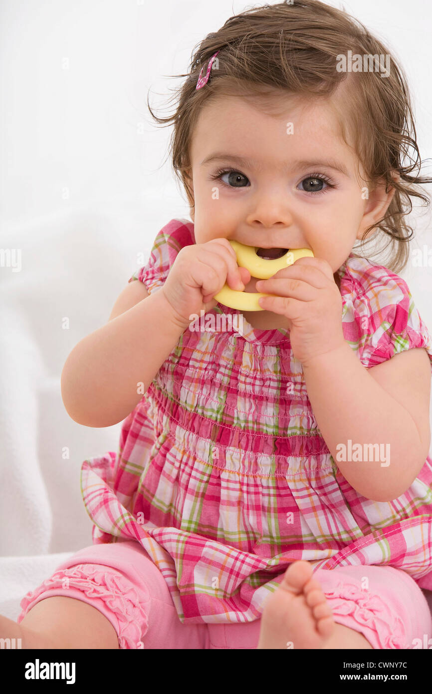 Girl with dummy hi-res stock photography and images - Alamy