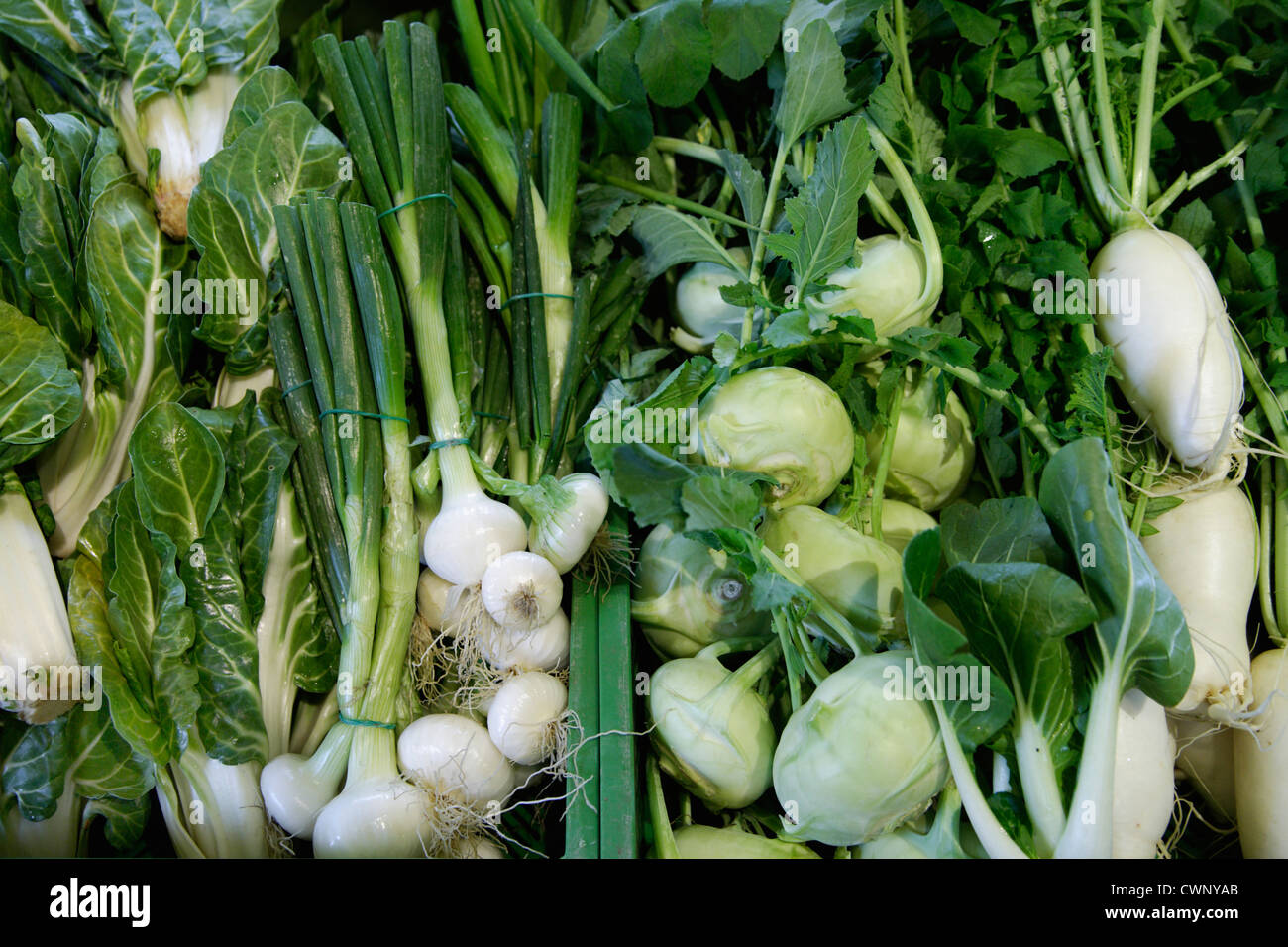 Germany, Bavaria, Variety of vegetables at organic food store Stock ...