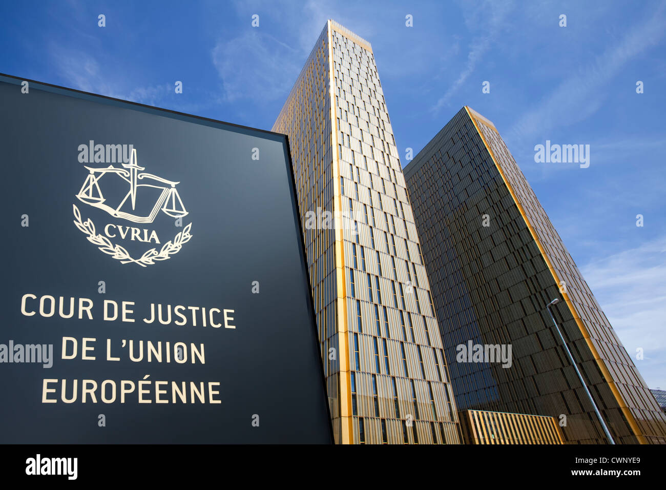 Office towers, European Court of Justice, Kirchberg Plateau, European ... Office towers, European Court of Justice, Kirchberg Plateau, European ...