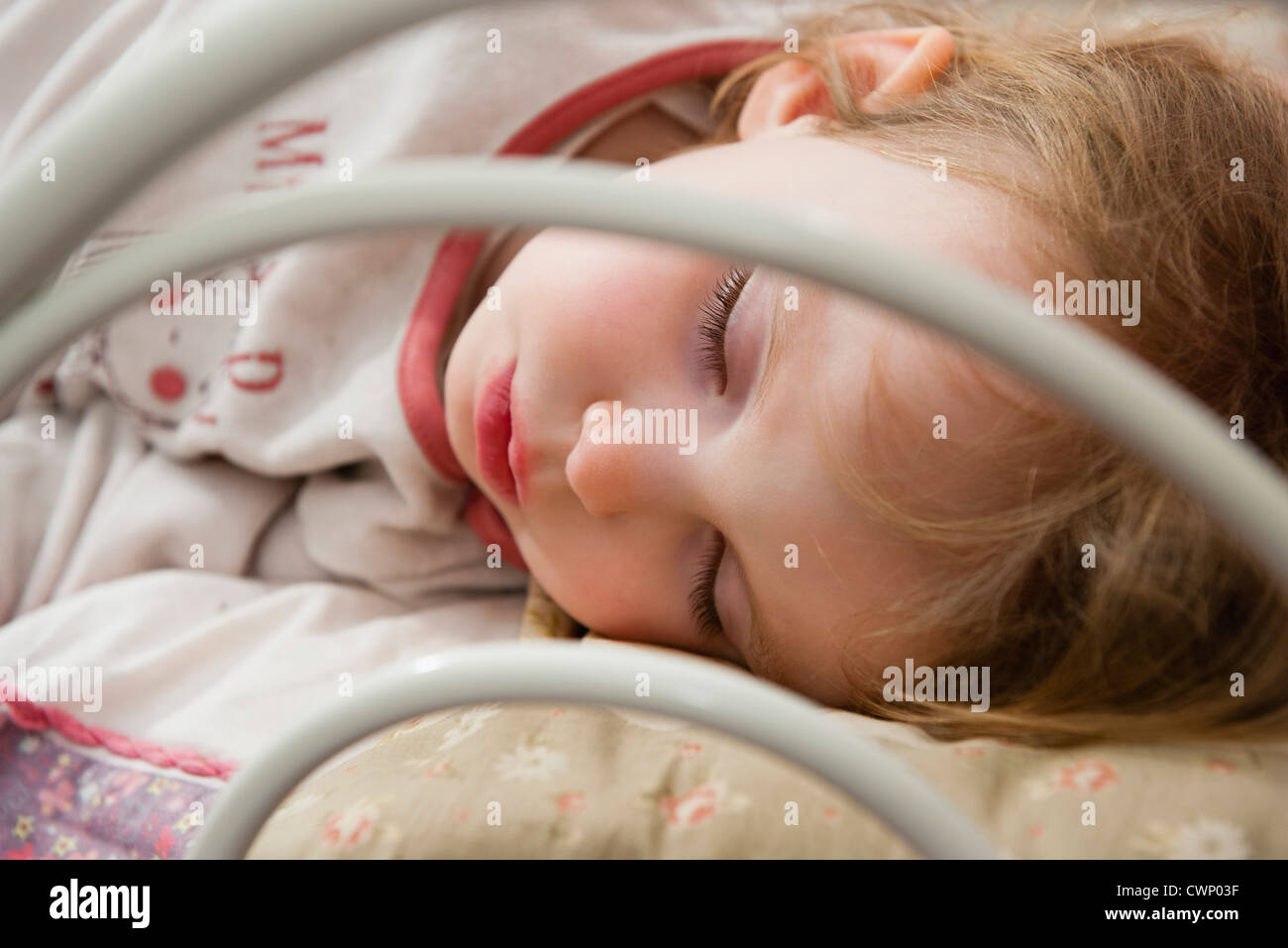 Little girl napping, close-up Stock Photo - Alamy