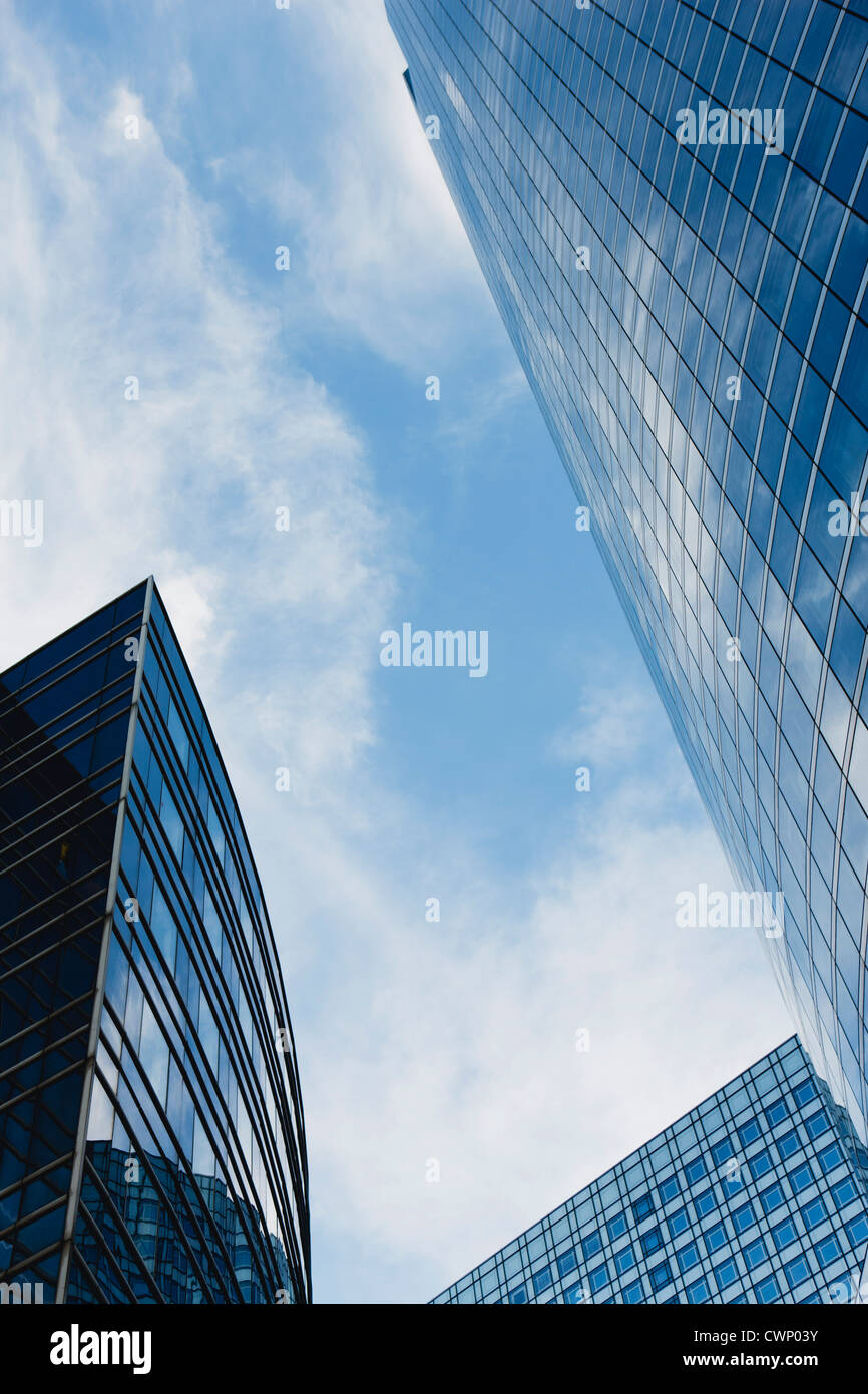 Modern office buildings, low angle view Stock Photo - Alamy