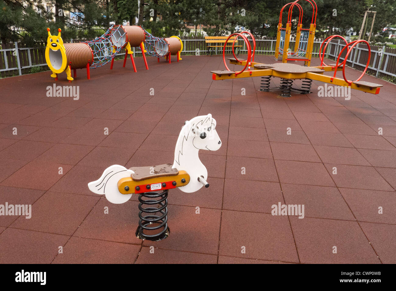 empty children playground Stock Photo - Alamy