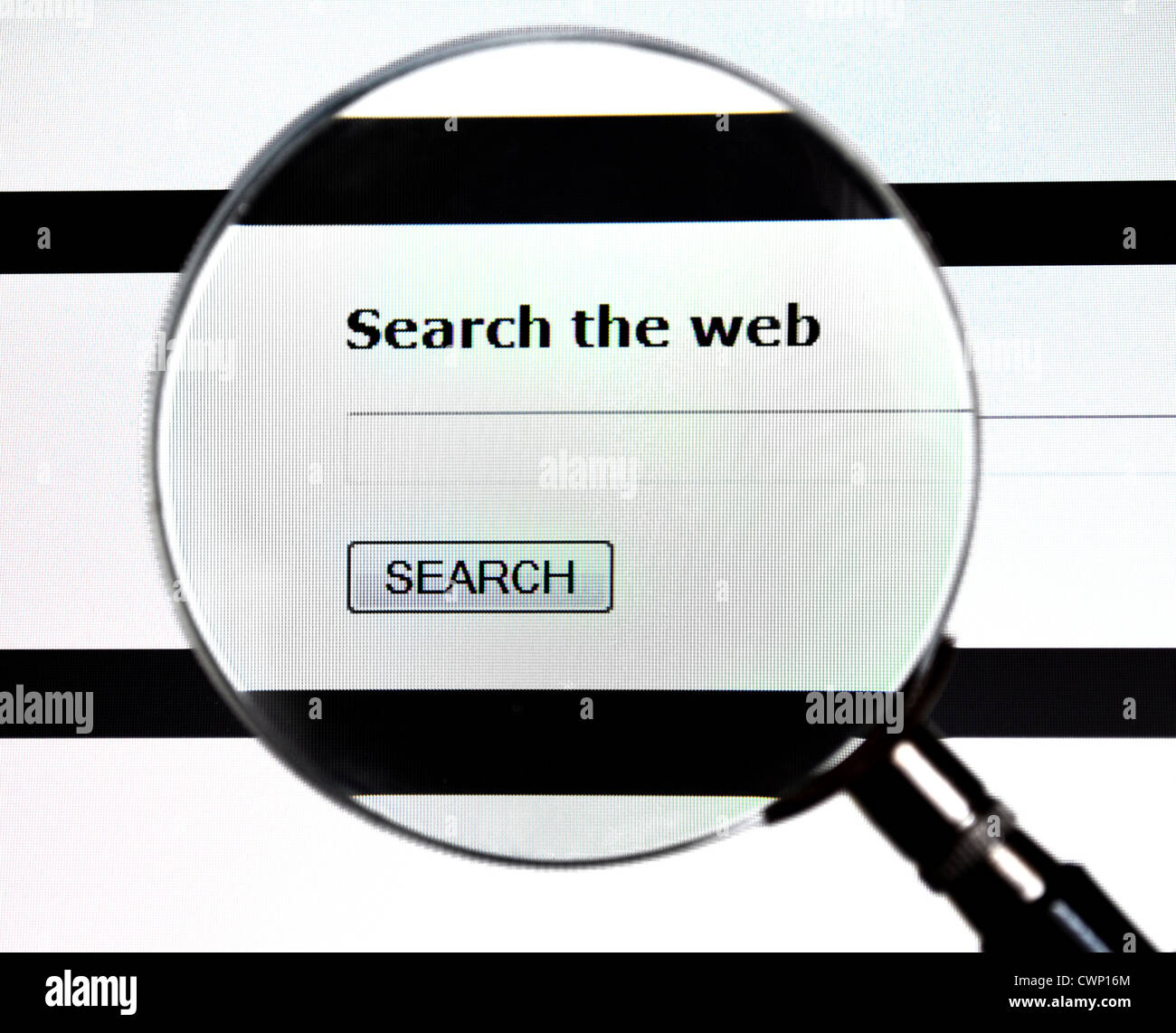 Magnifying glass and computer hi-res stock photography and images - Alamy