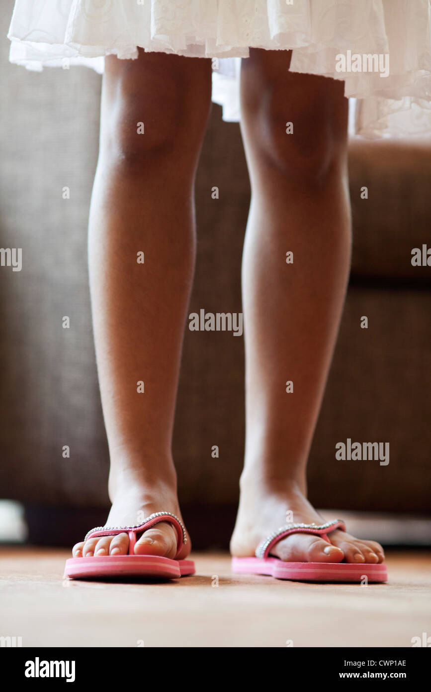 Girl's legs, low section Stock Photo - Alamy