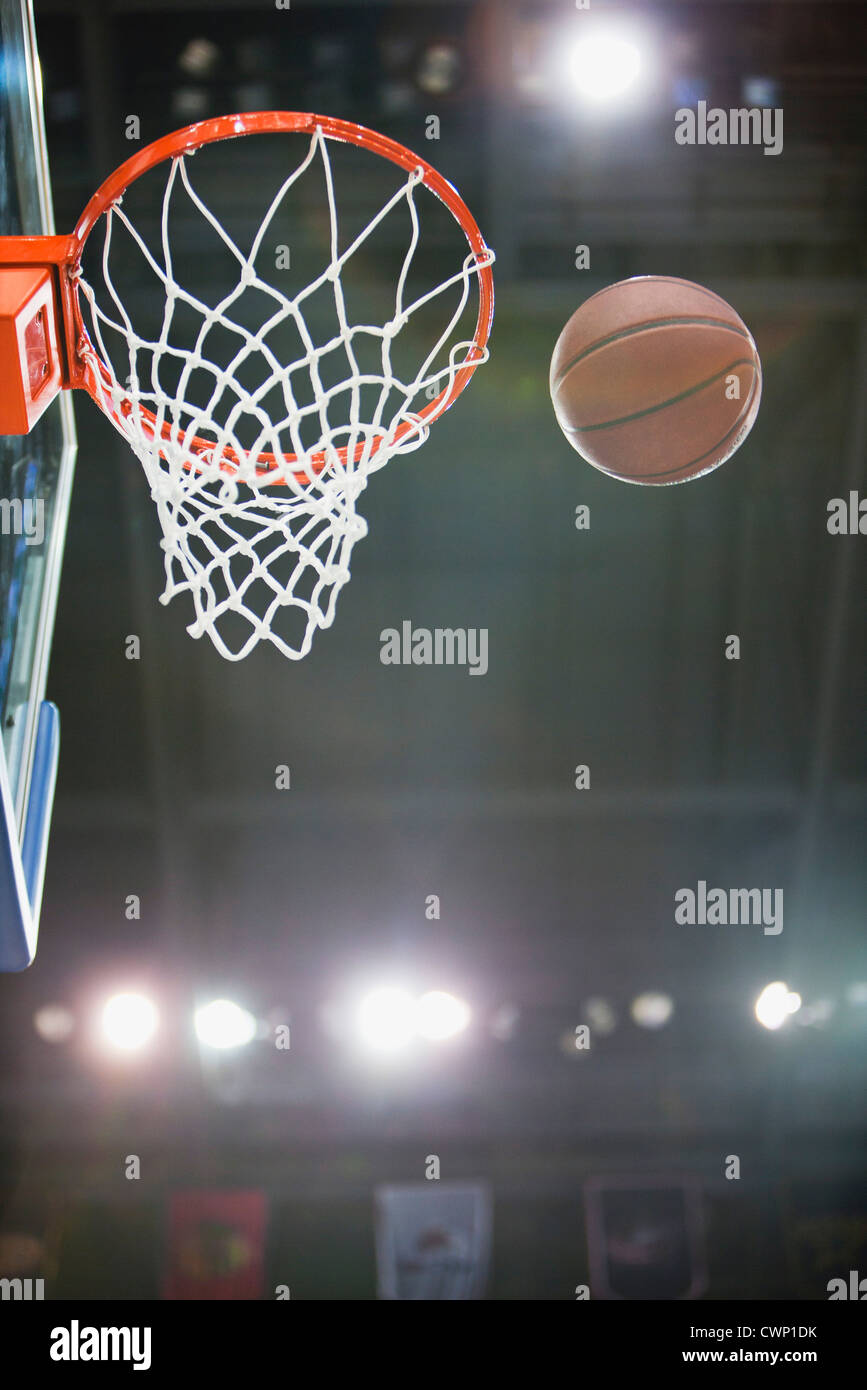 Basketball and hoop Stock Photo - Alamy