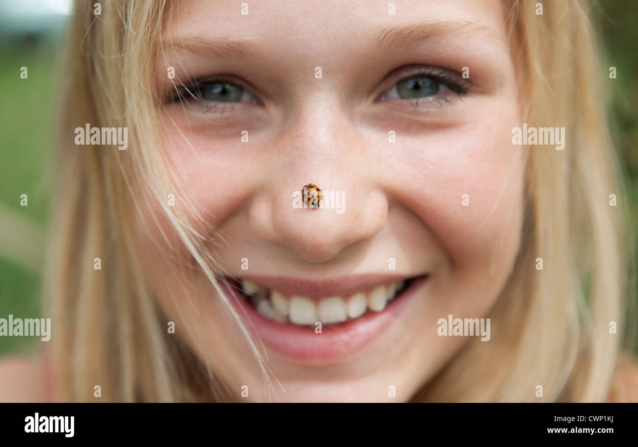 Ladybird close up face hi-res stock photography and images - Alamy