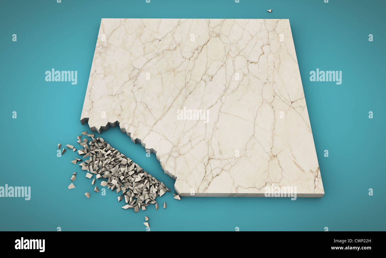 broken marble isolated on blue background Stock Photo - Alamy