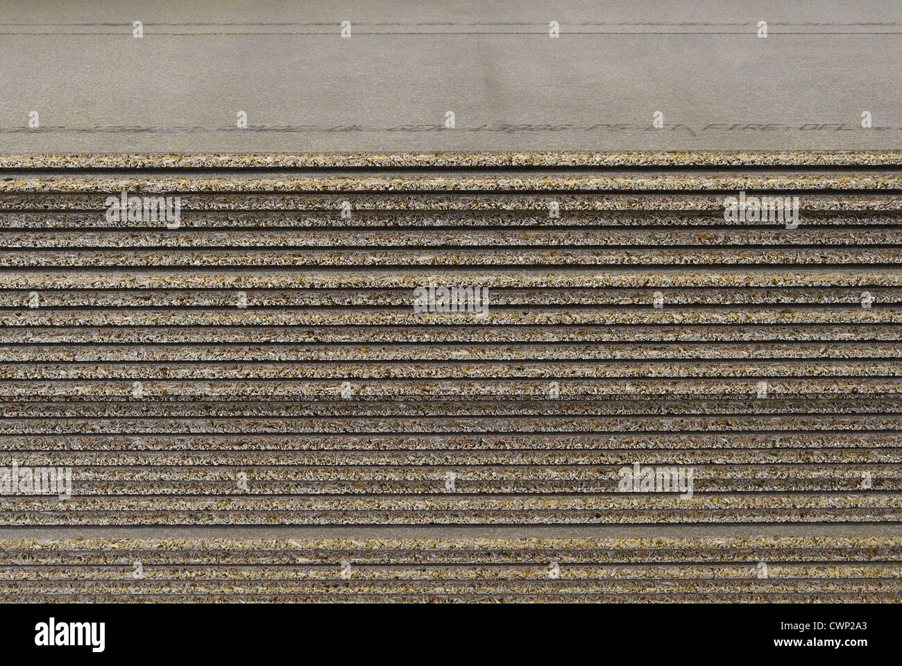 Stack of oriented strand - chipboard Stock Photo - Alamy