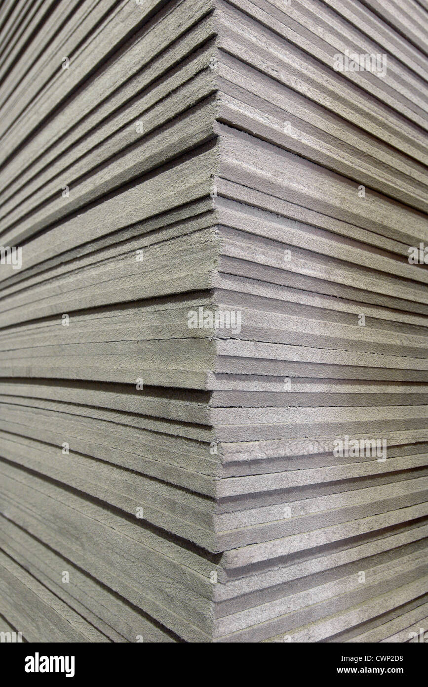 Stack of chipboard Stock Photo - Alamy