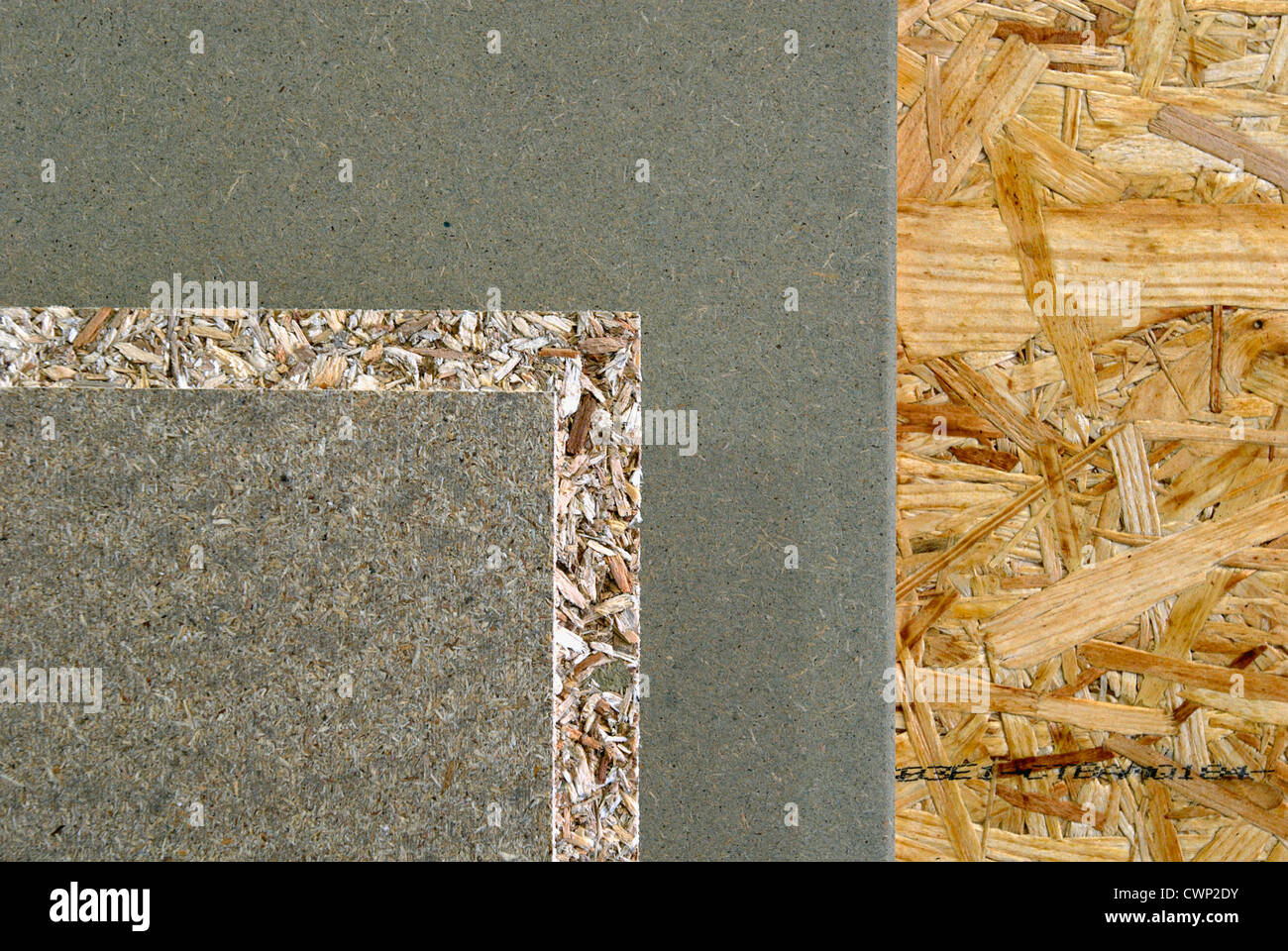 Detail of different patterns and chipboard Stock Photo - Alamy