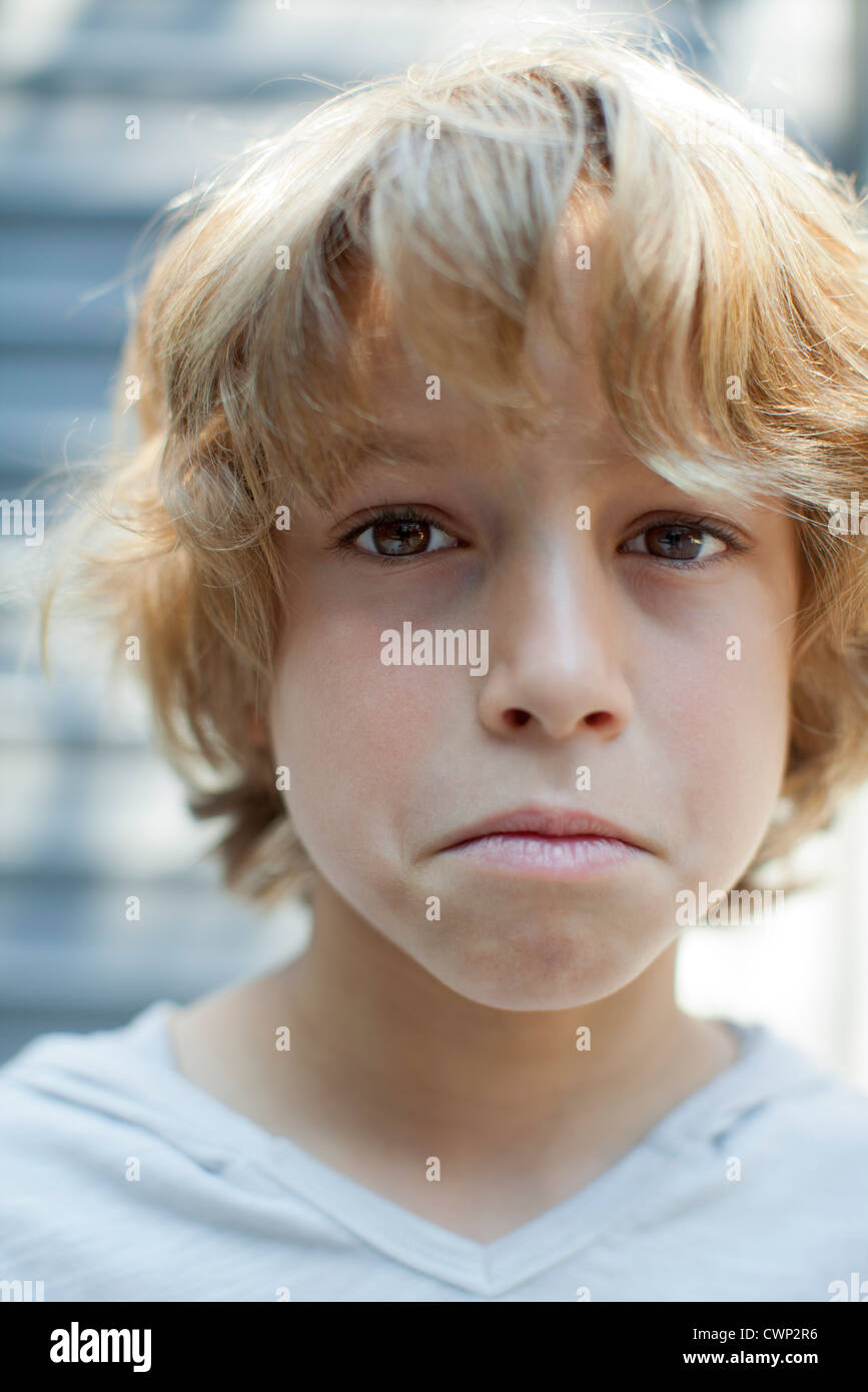By frowning, portrait Stock Photo - Alamy