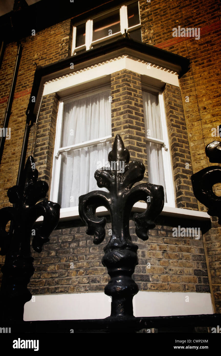 Wrought iron window railings hi-res stock photography and images - Alamy