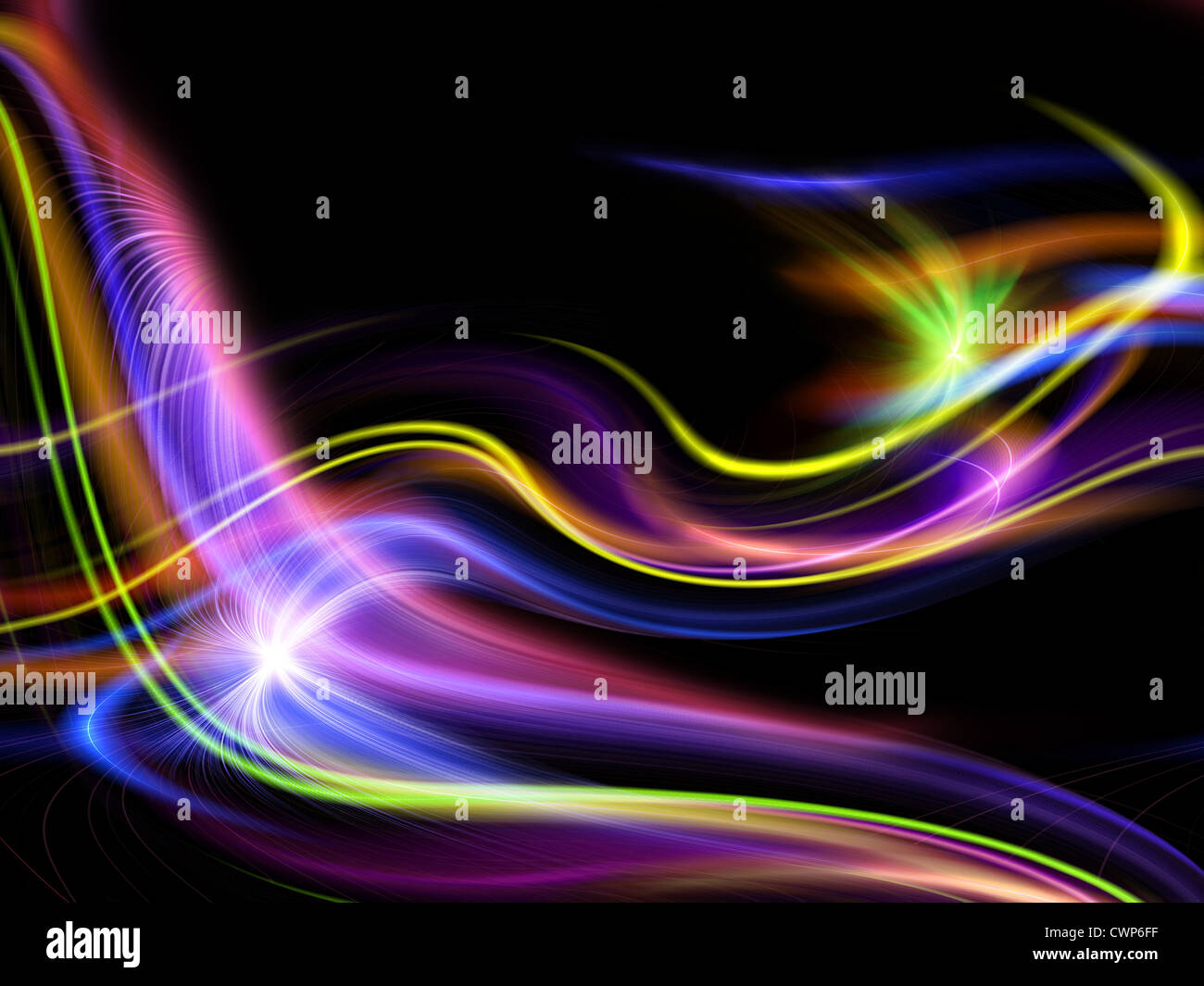 abstract colorful design on a black background Stock Photo - Alamy