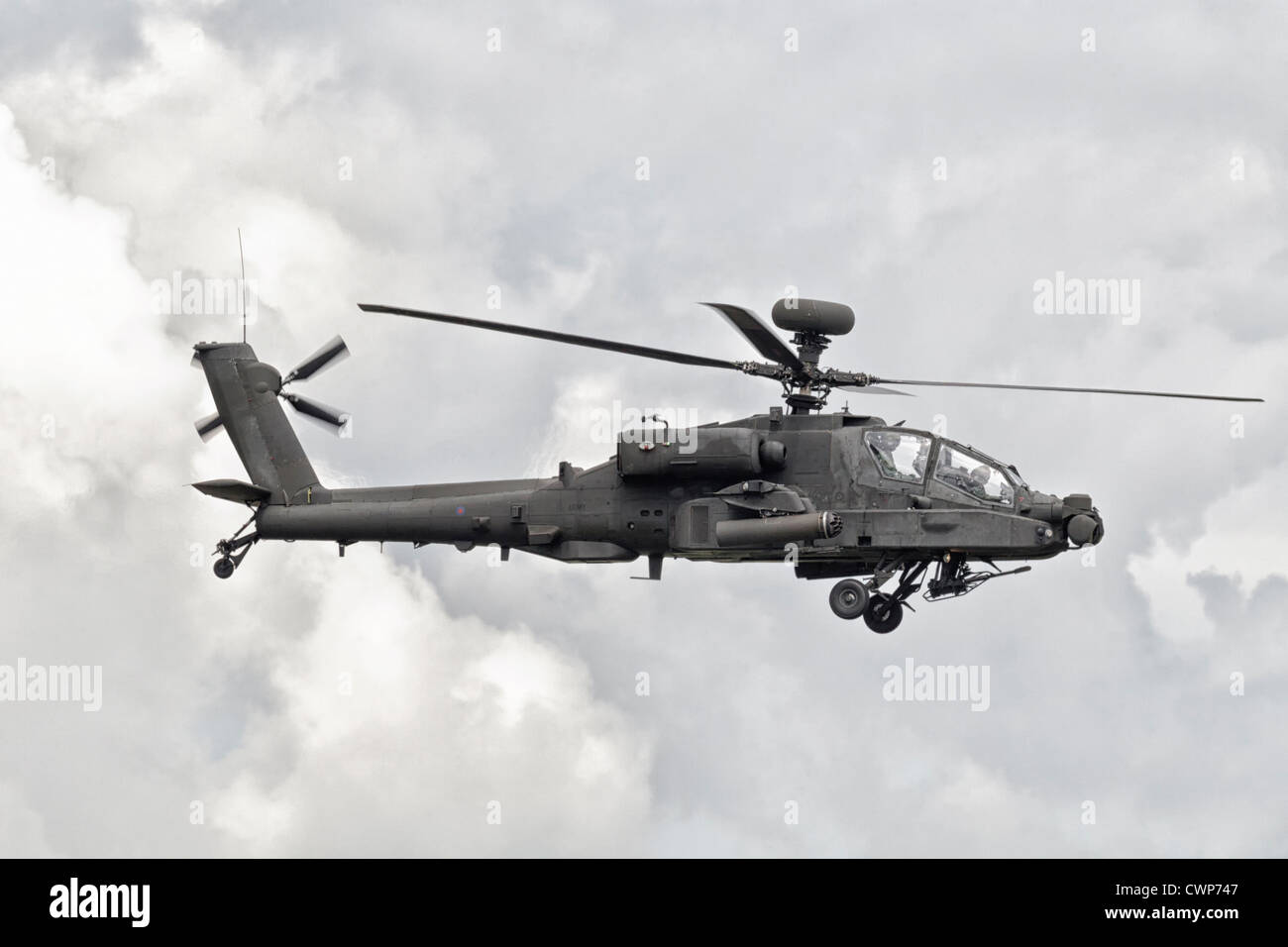 Boeing AH64 Apache Longbow of the British army - army air corps Stock ...