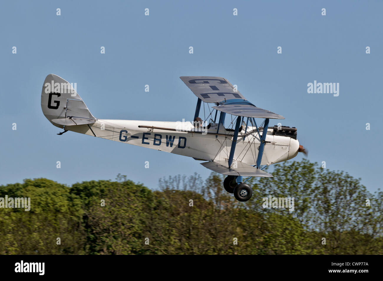 The classic De Havilland DH60 Hermes Moth vintage biplane Stock Photo ...