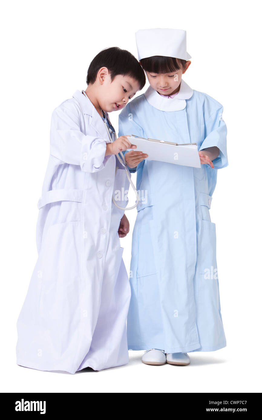 Boy girl children talking Cut Out Stock Images & Pictures - Alamy