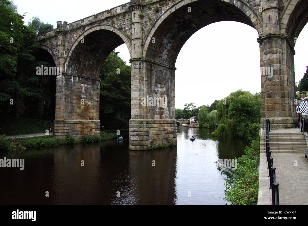 Viaduct over River Nidd at Knaresborough Stock Photo - Alamy