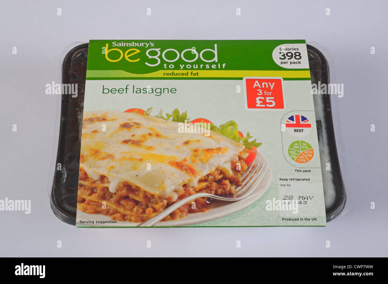 Beef lasagne packet hi-res stock photography and images - Alamy