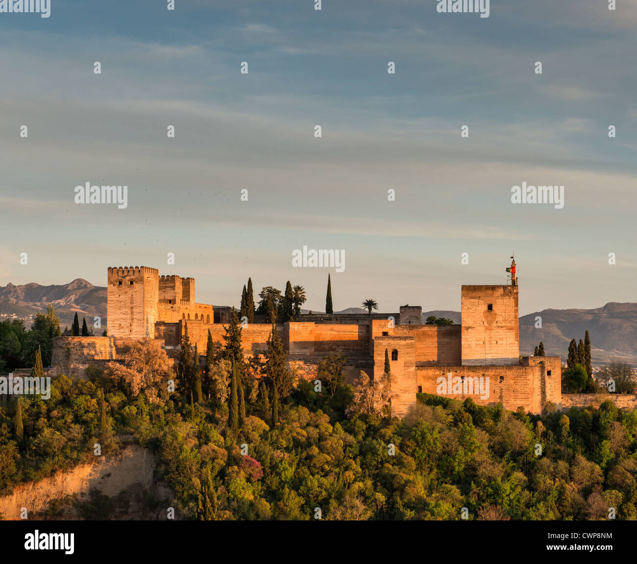 Alhambra sunset granada sunset hi-res stock photography and images - Alamy