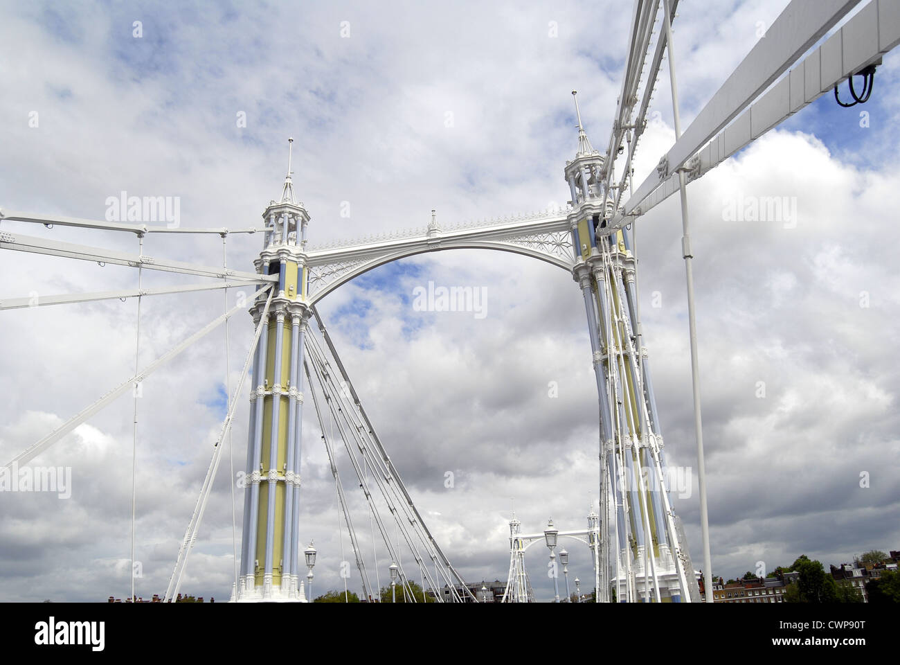 Prince Albert Bridge in Chelsea Stock Photo - Alamy