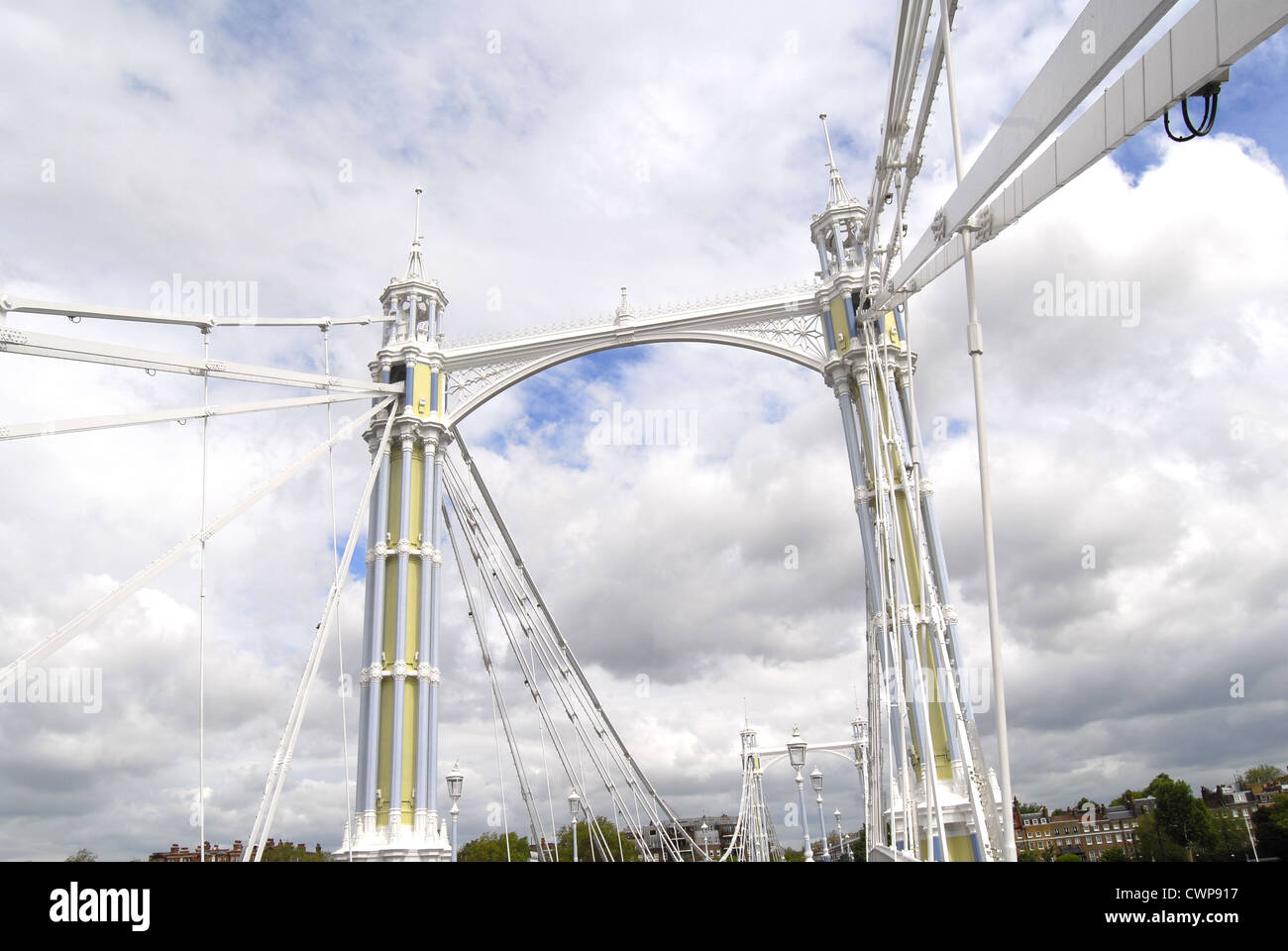 Prince Albert Bridge in Chelsea Stock Photo - Alamy