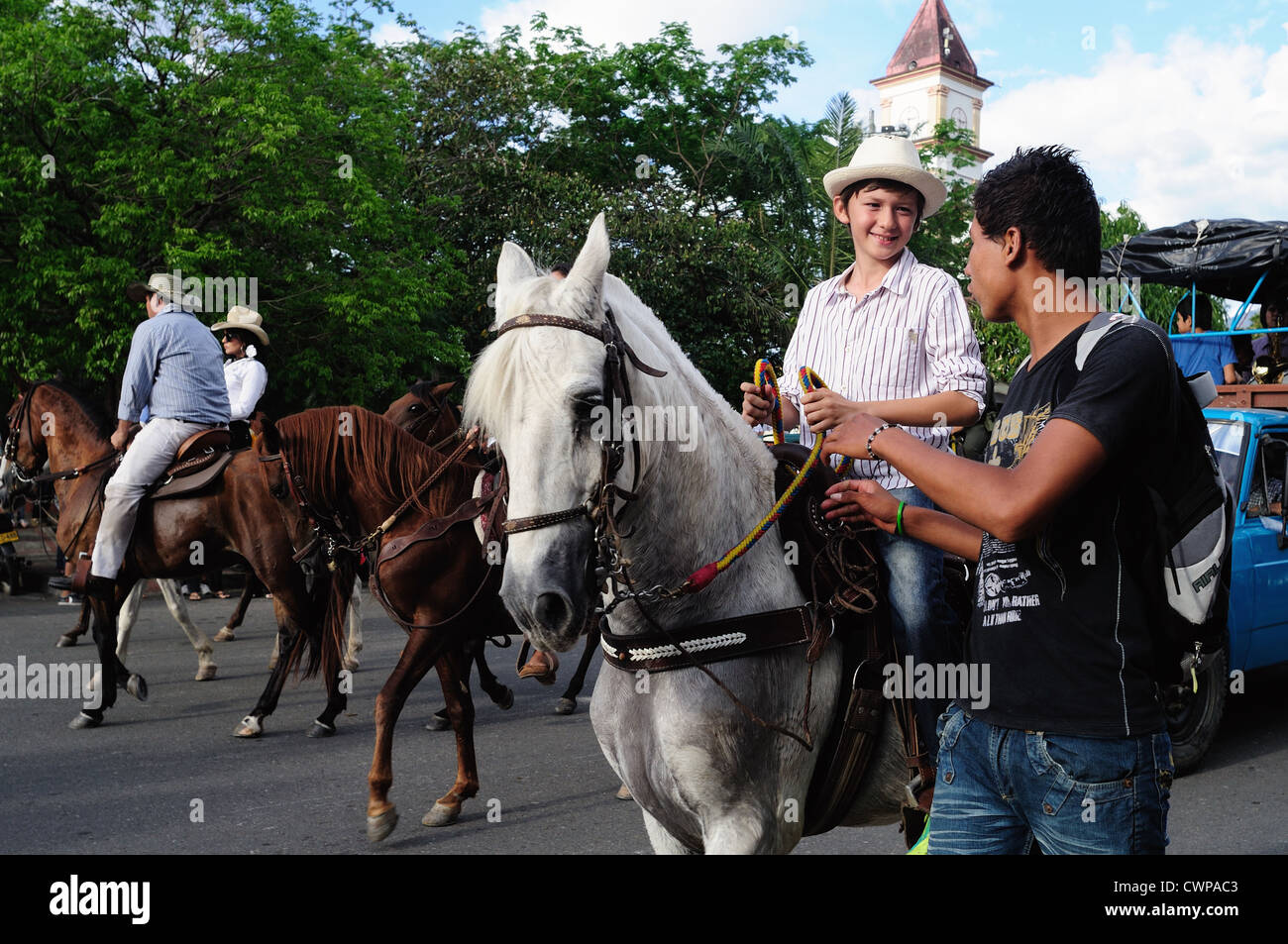 " Cabalgata- Festival del Sanjuanero Huilense " in RIVERA . Department ...