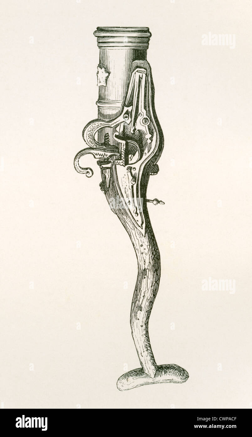 Early 17th century hand mortar, used for throwing fused grenades Stock ...