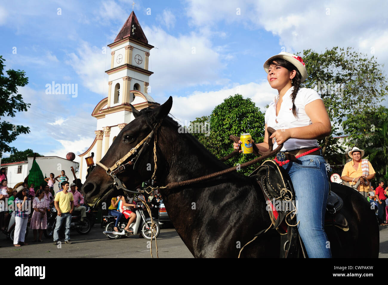 " Cabalgata- Festival del Sanjuanero Huilense " in RIVERA . Department ...